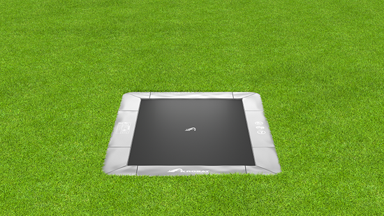 14' x 10' Black In-Ground Trampoline System - Acrobat