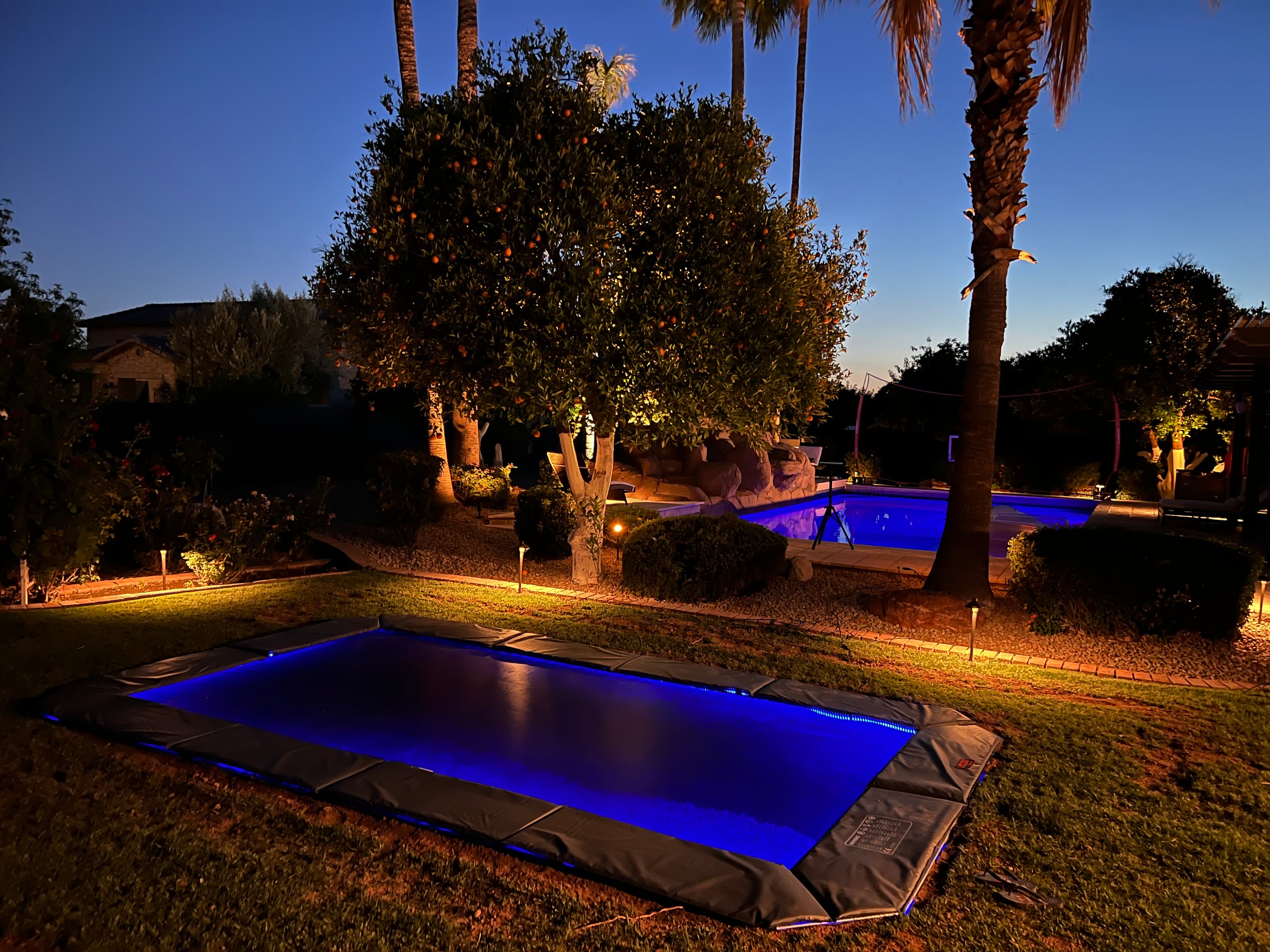LED Trampoline Lights & Lighting System | In-Ground Trampolines