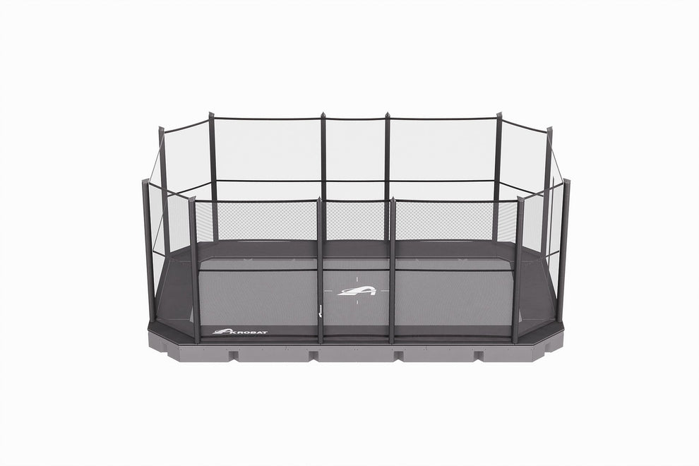 10'x17' Rectangle Akrobat In-Ground Trampoline Plus | Trampolines